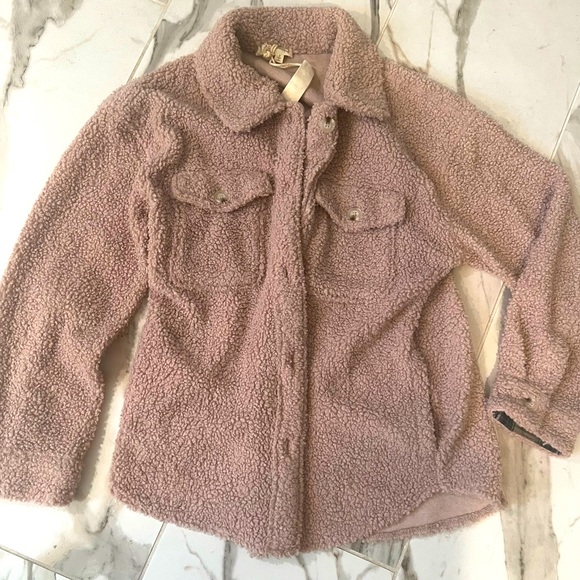 Hem & Thread | Jackets & Coats | Sherpa Shacket | Poshmark